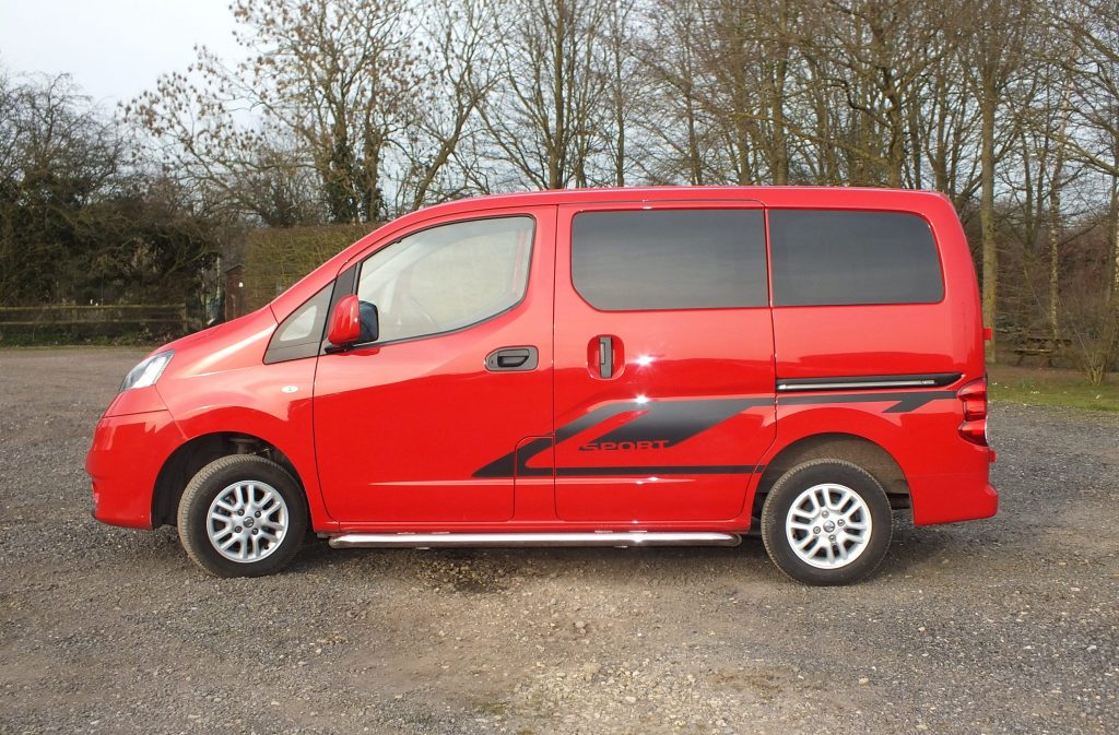 Red Nissan NV200 Low Fixed Roof | Small Campervan Conversions